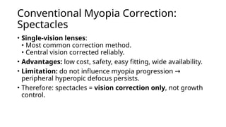 Myopia correction lens detail explanation | PPTX