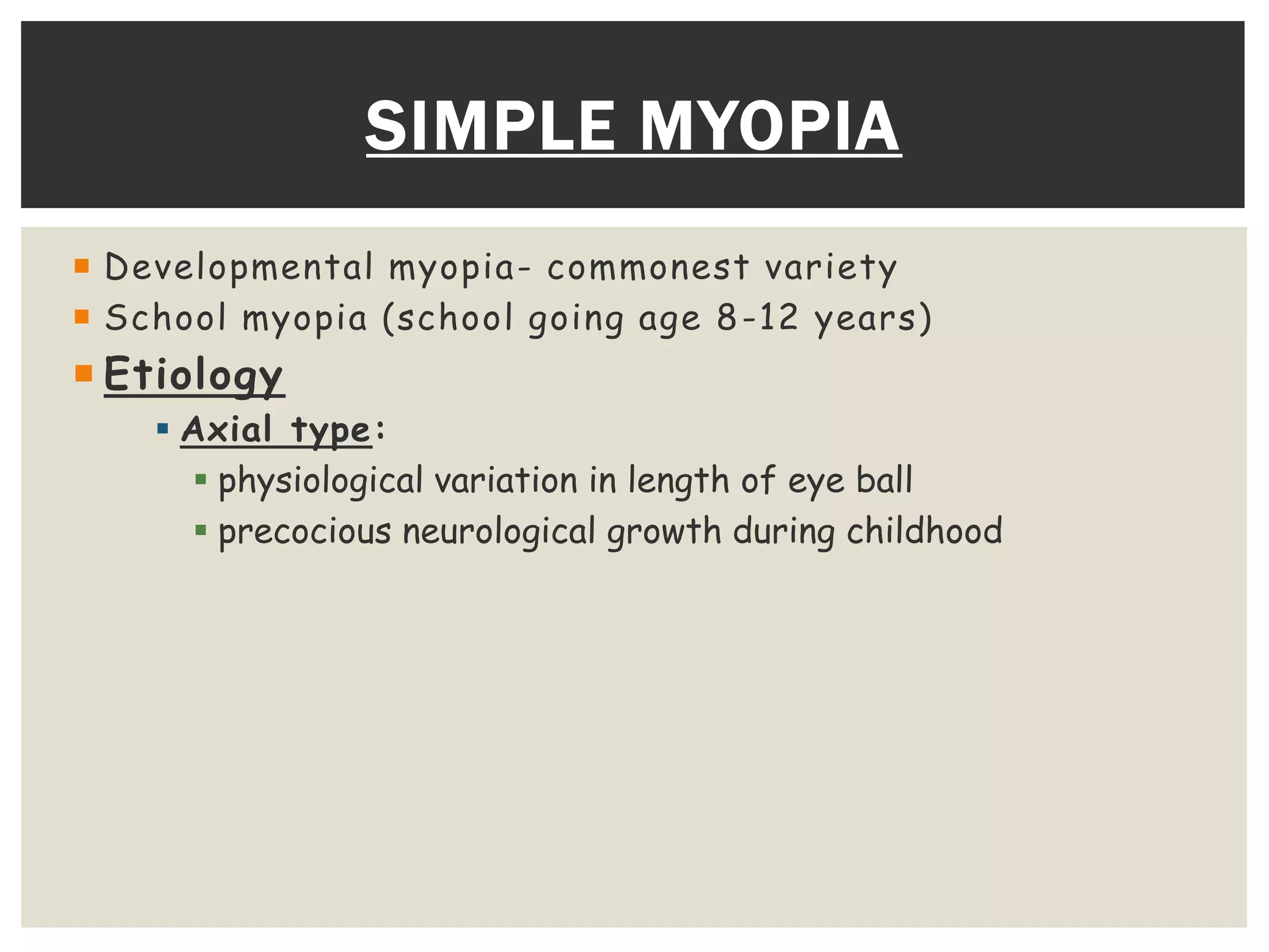 Myopia | PPTX