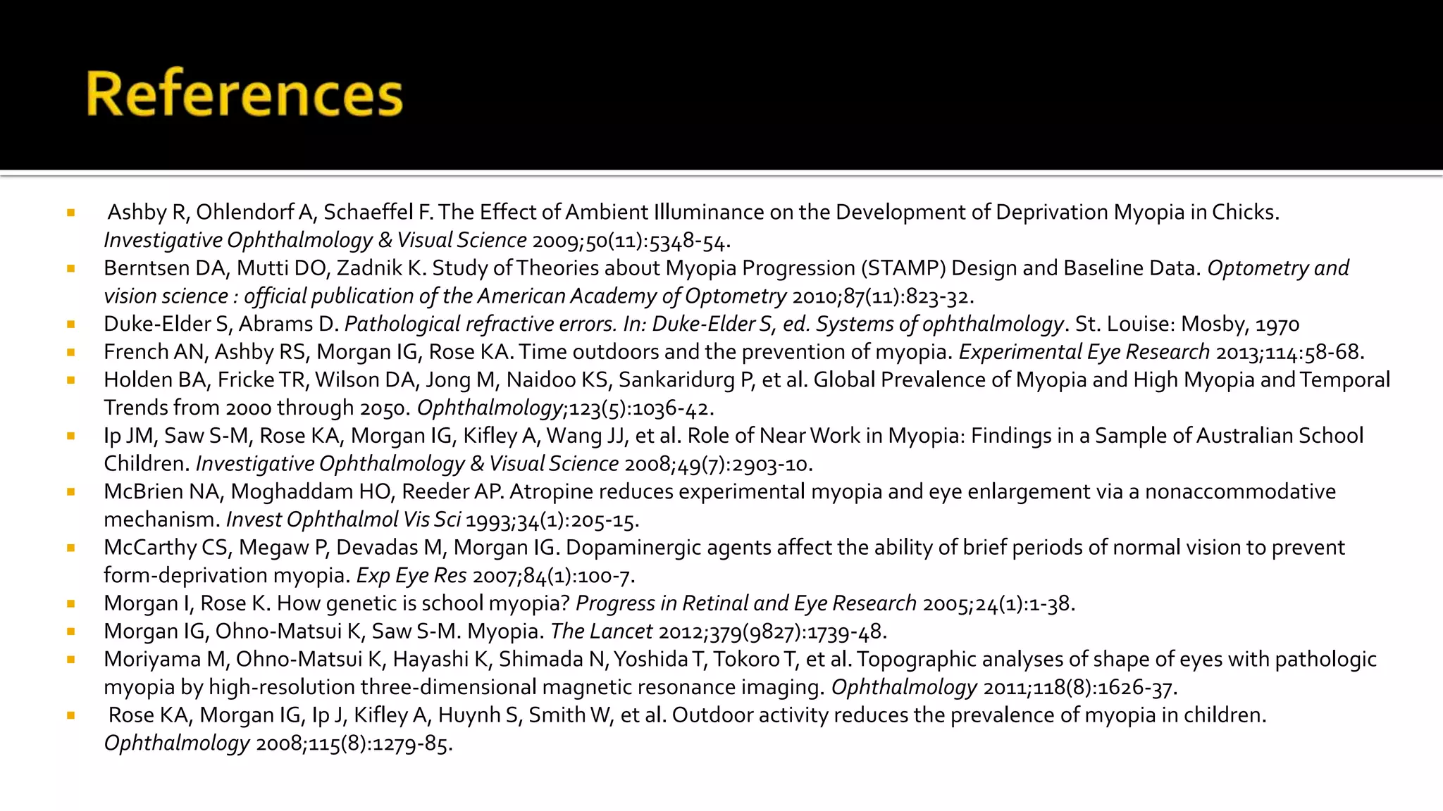 The burden of Myopia | PPTX