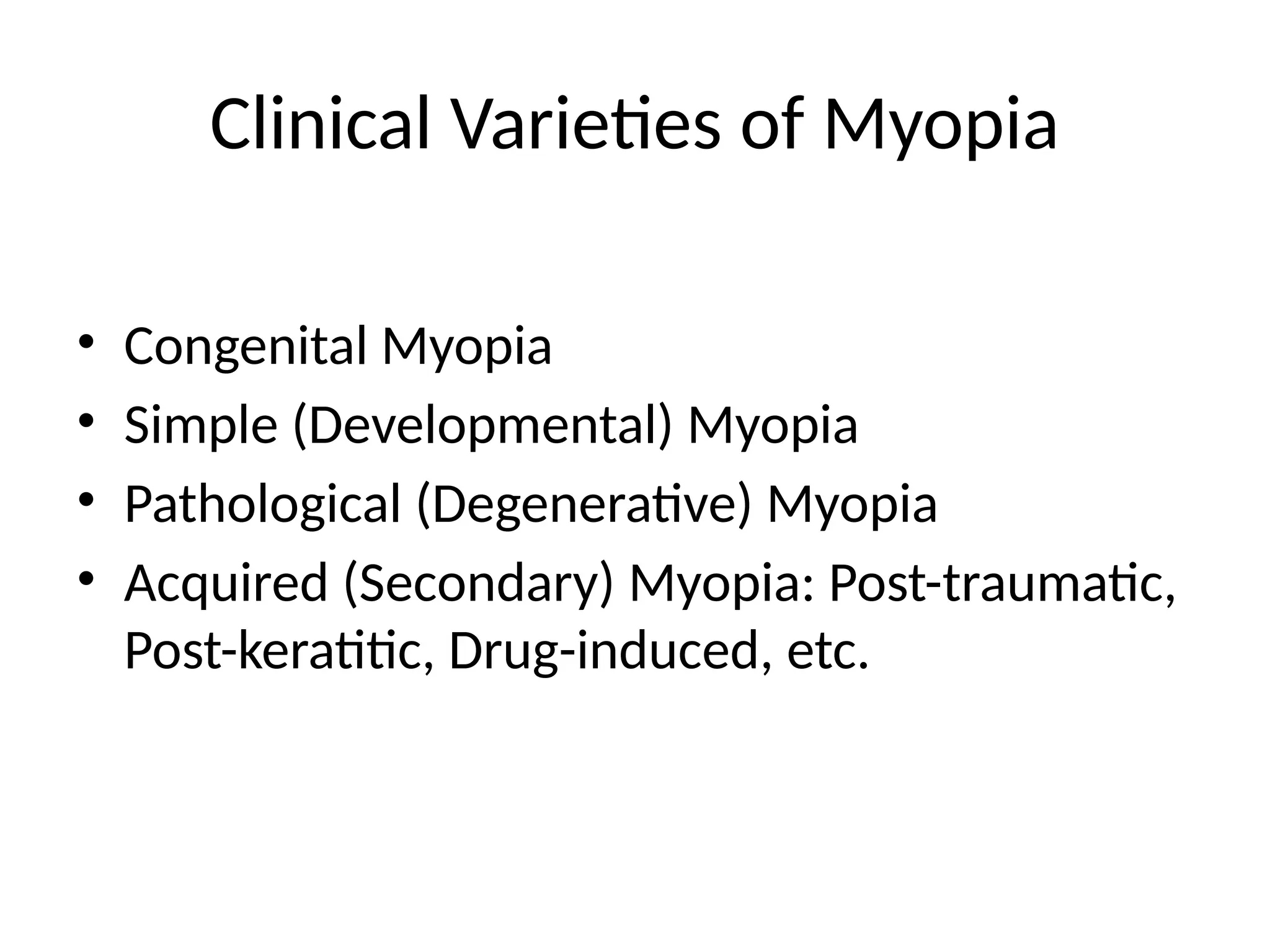 Myopia_Presentation.pptx mbbs 4th year ophthalmologi | PPTX