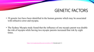 Myopia progression | PPTX
