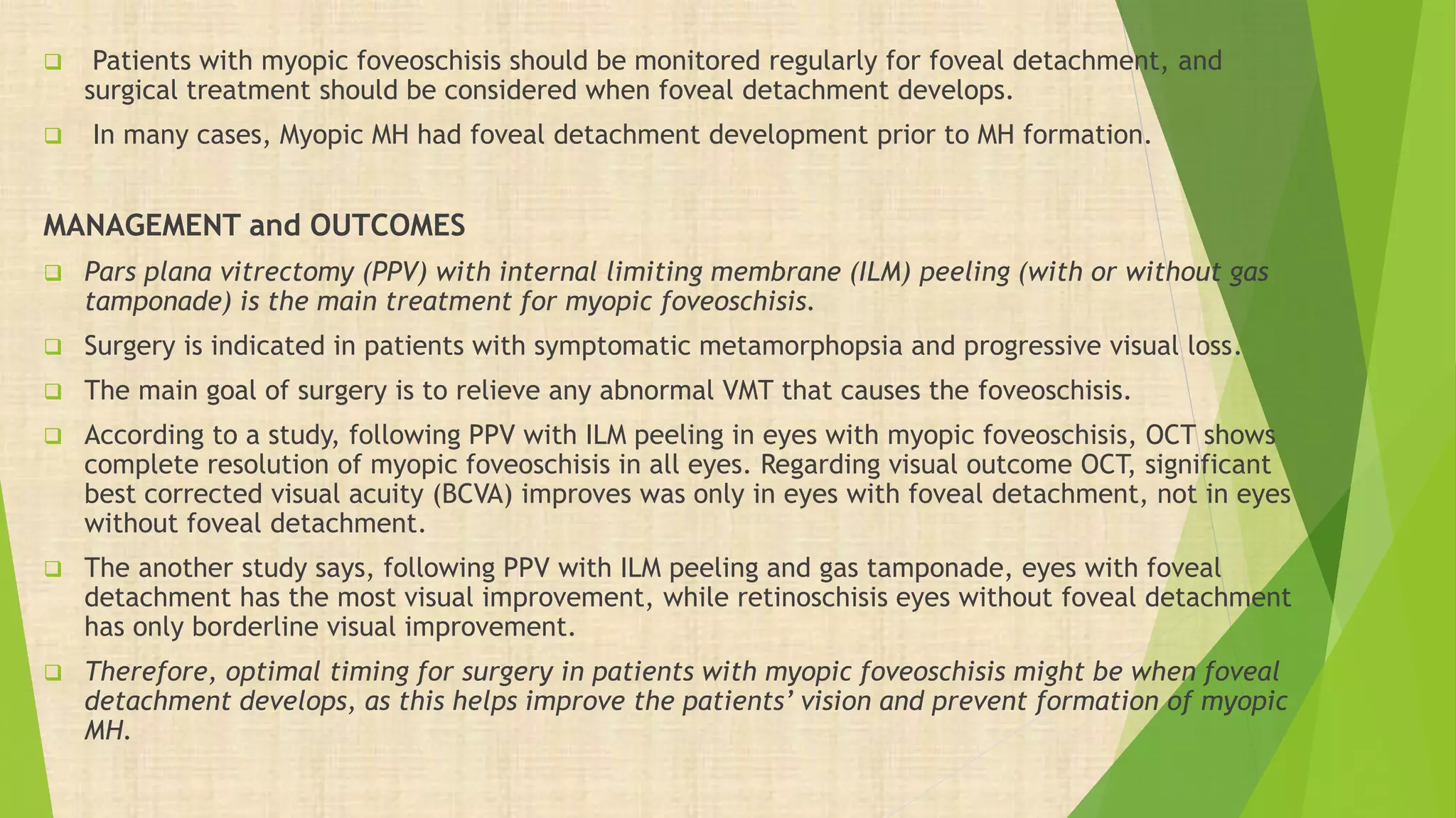 Myopic maculopathy in Pathological Myopia | PPTX
