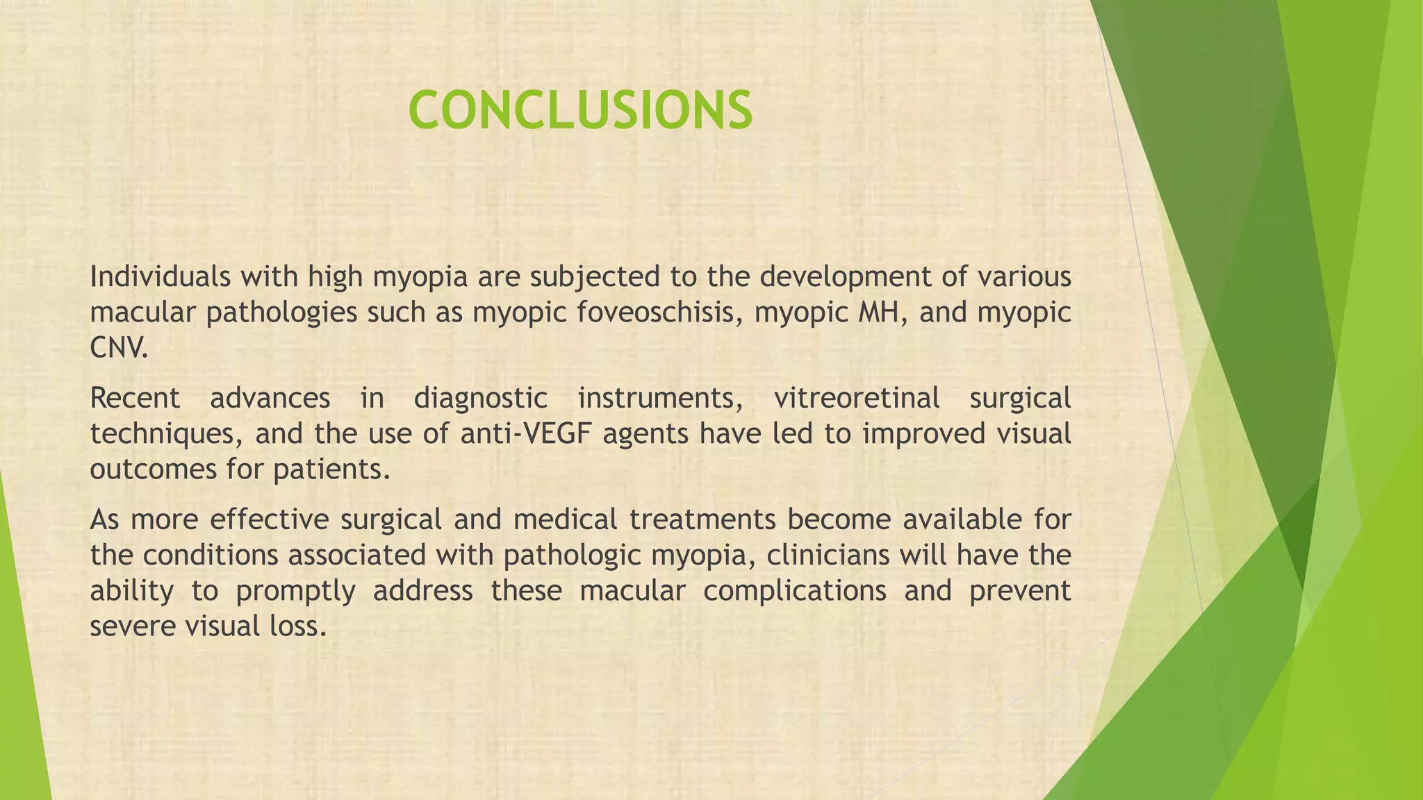 Myopic maculopathy in Pathological Myopia | PPTX