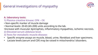 Myopathies (muscle disorders) for undergraduate | PPTX