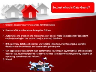 Fast Start Failover DataGuard | PPT