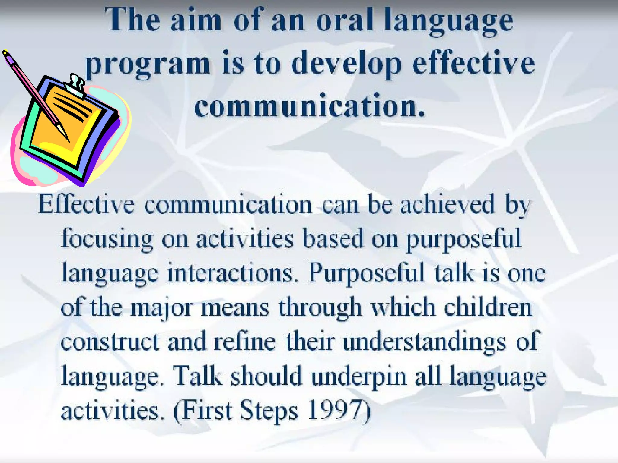 My oral language development | PPT