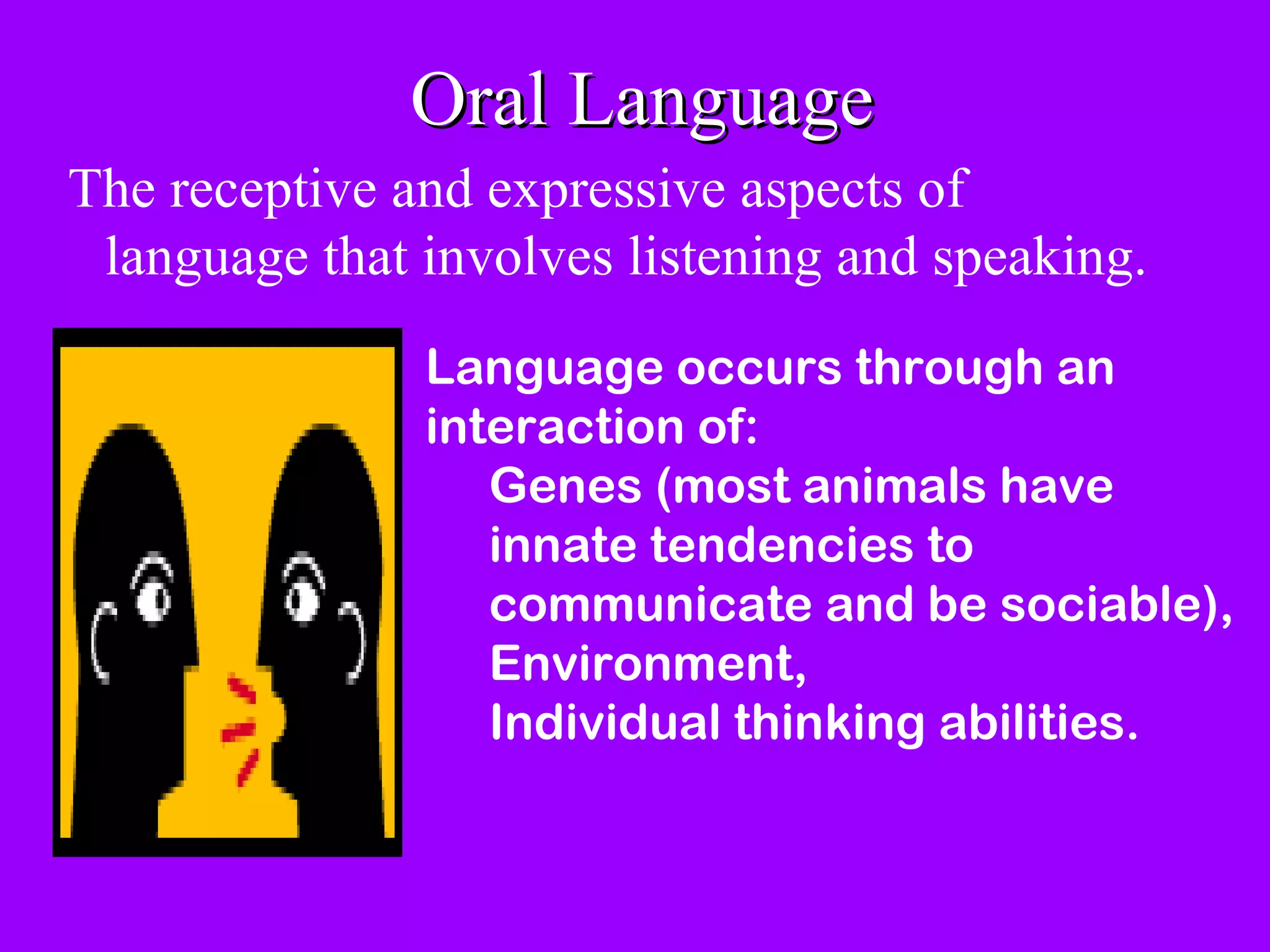 My oral language development | PPT