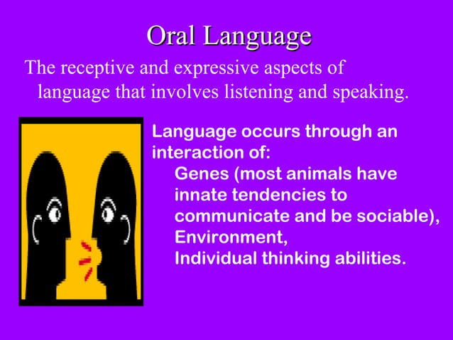 My oral language development | PPT