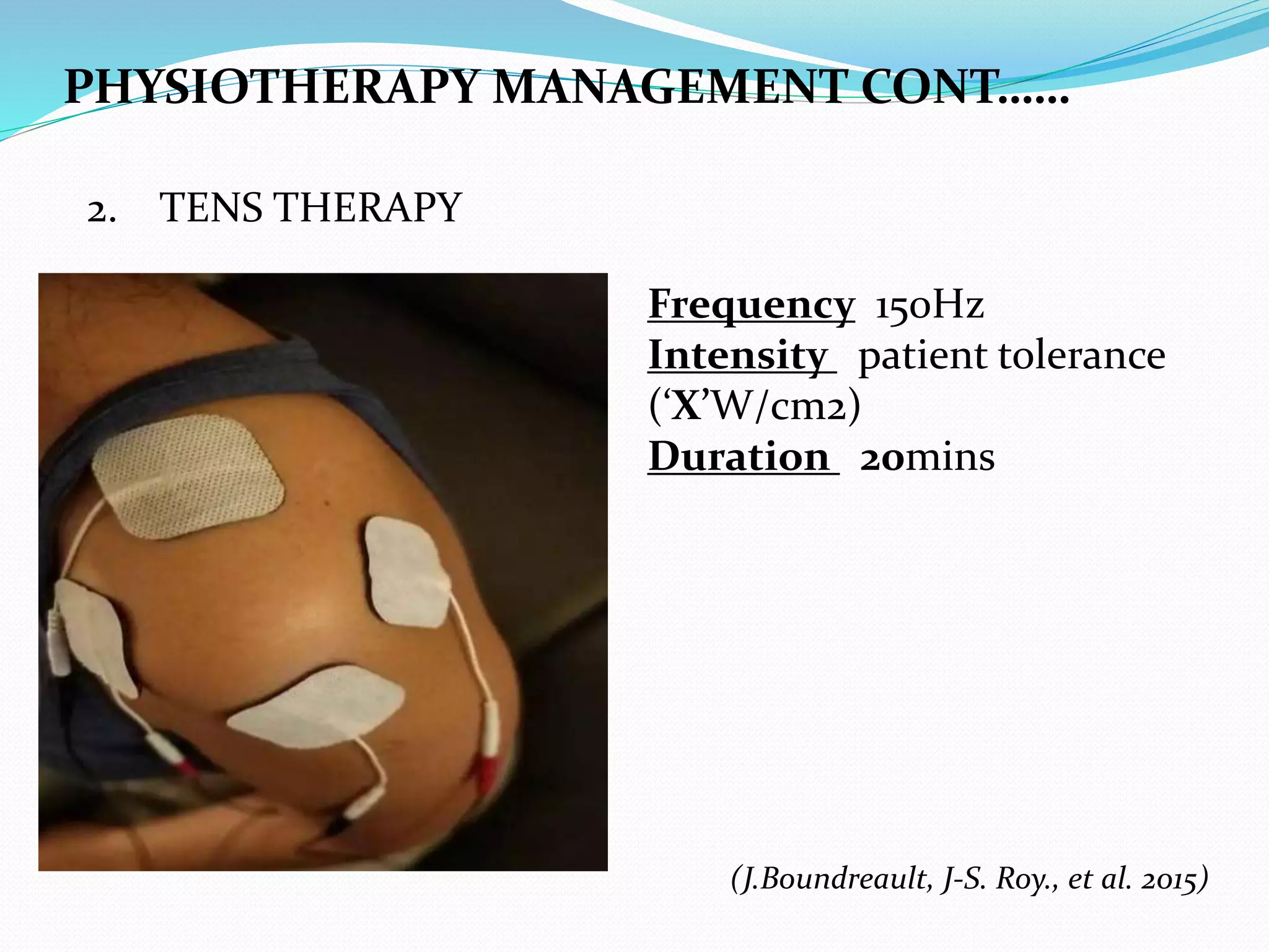 PHYSIOTHERAPY MANAGEMENT OF ROTATOR CUFF TENDINOPATHY | PPTX