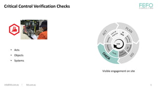 Part 4 - Critical Control Verification: Are your controls effective? | PDF