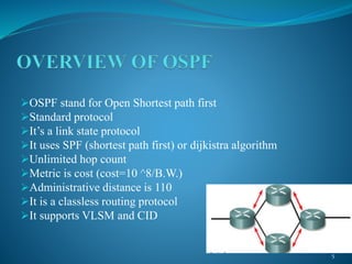 Open Shortest Path First (OSPF) || 2020 || Ser-2 | PPTX
