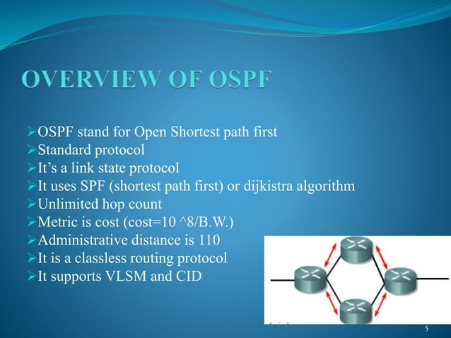 Open Shortest Path First (OSPF) || 2020 || Ser-2 | PPTX