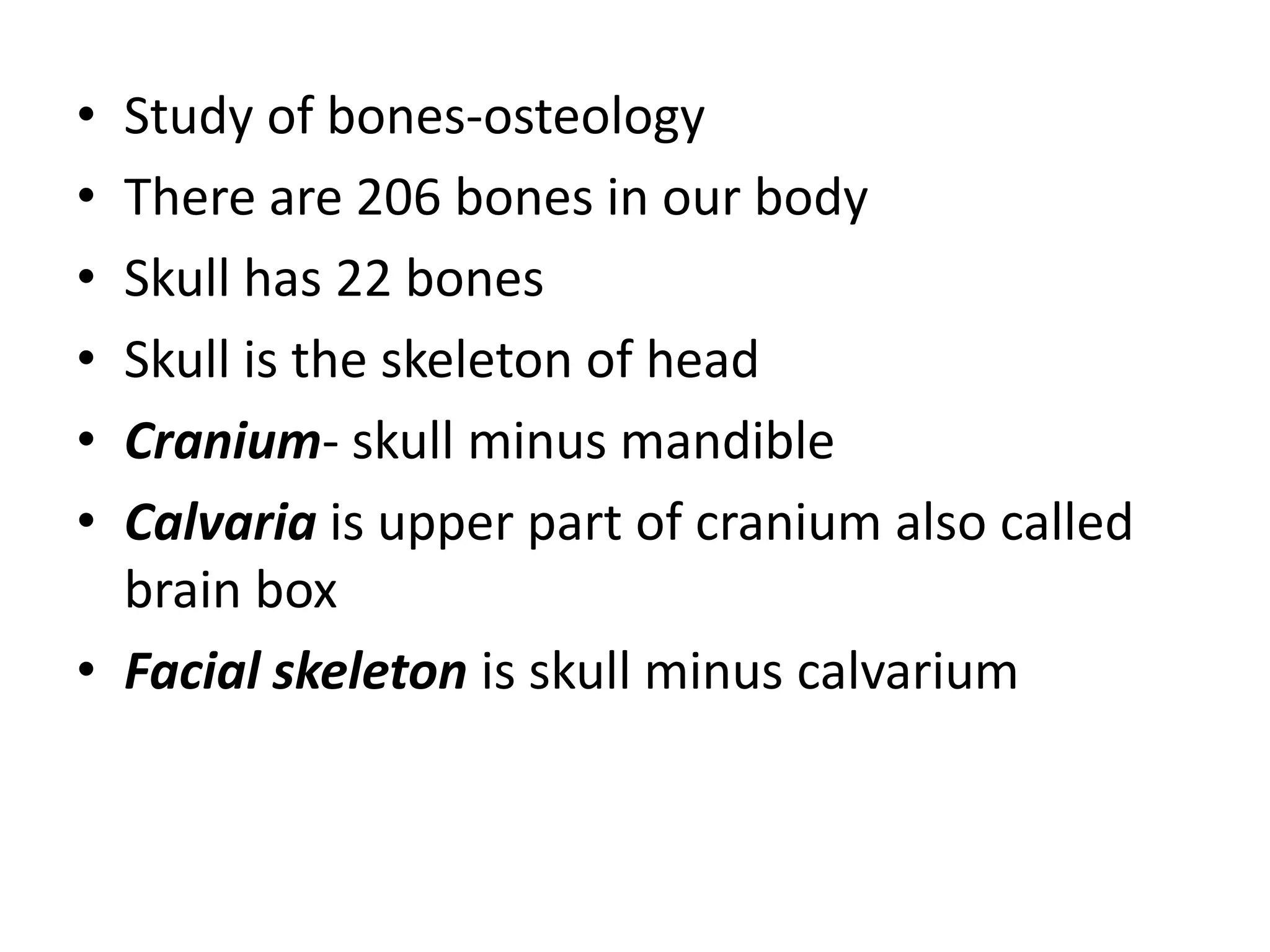 Osteology of facial skeleton | PPTX