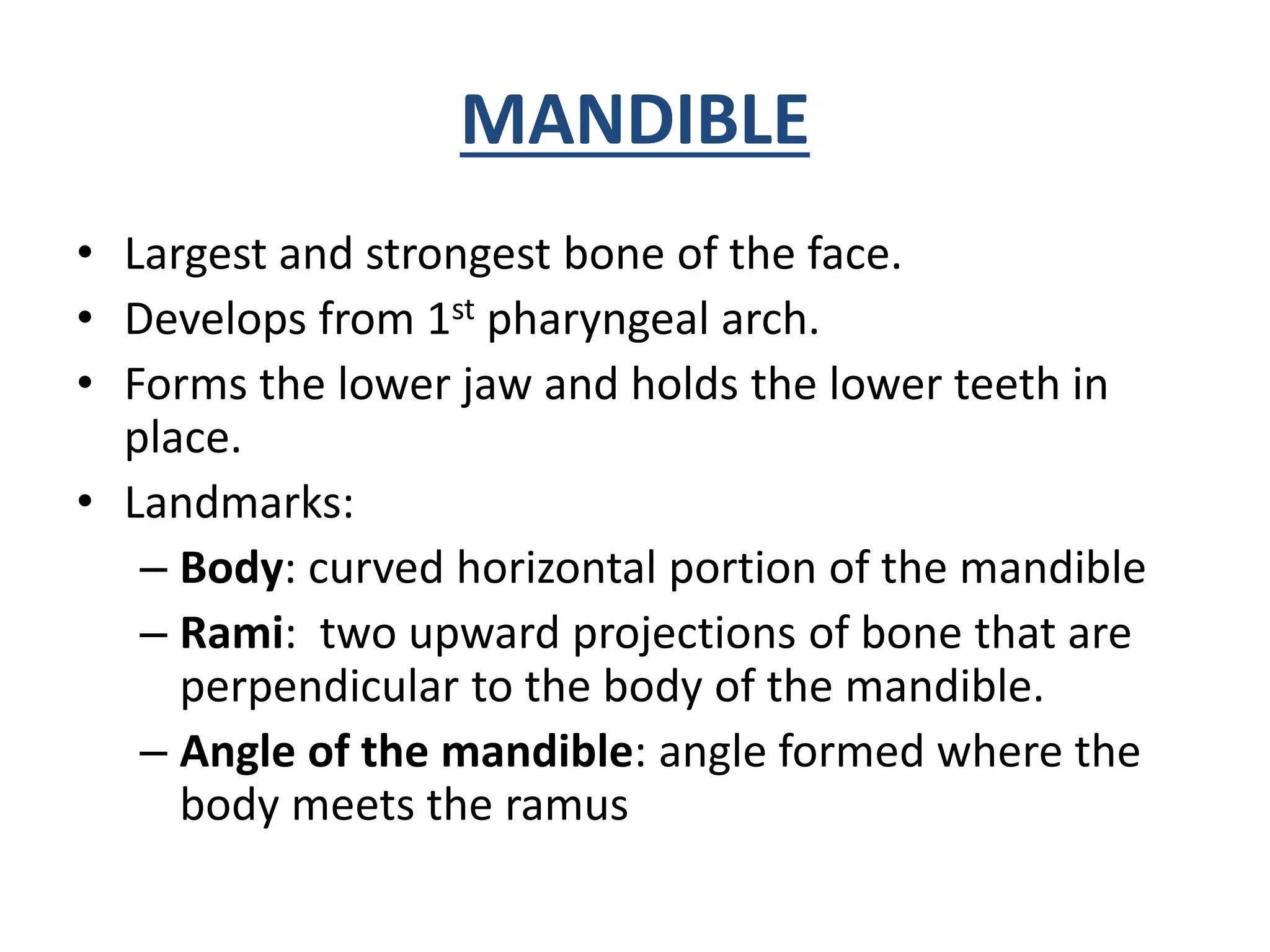 Osteology of facial skeleton | PPTX