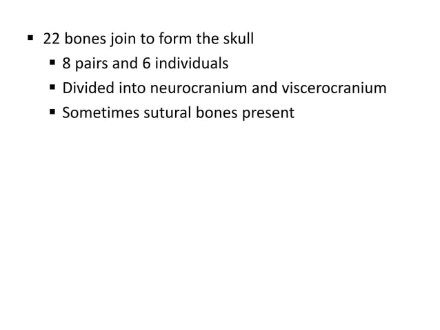 Osteology of facial skeleton | PPTX