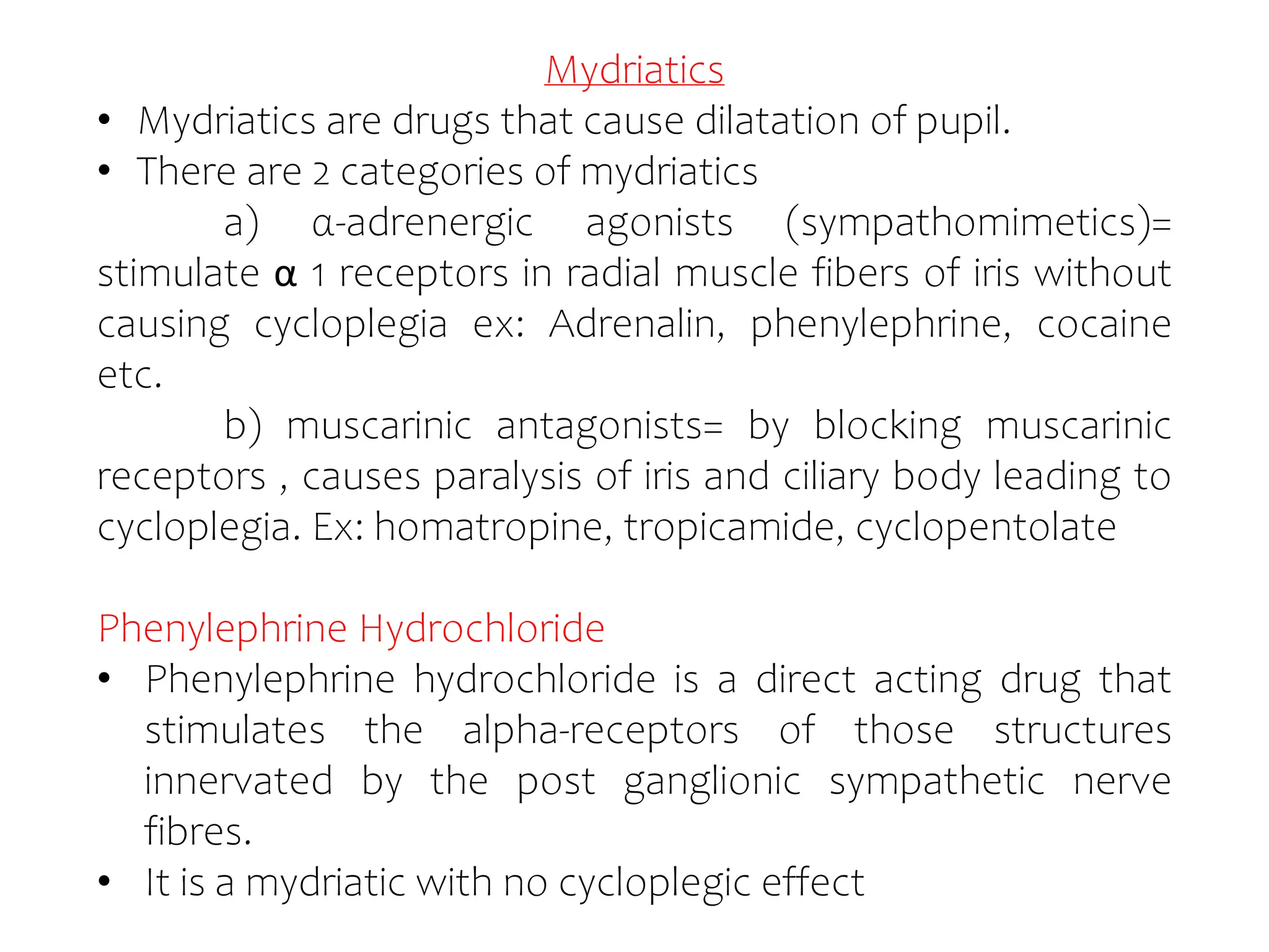 Pharmacology of MIOTICS, MYDRIATICS.pptx