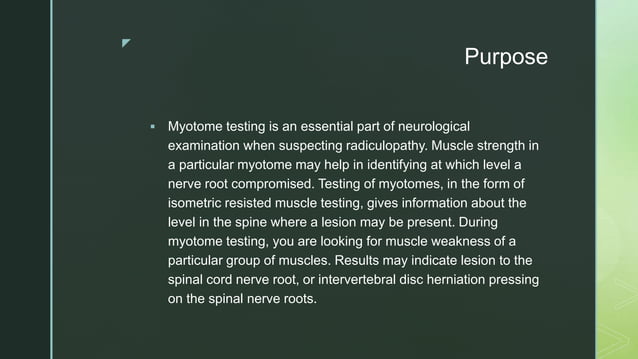 Myotomes | PPTX