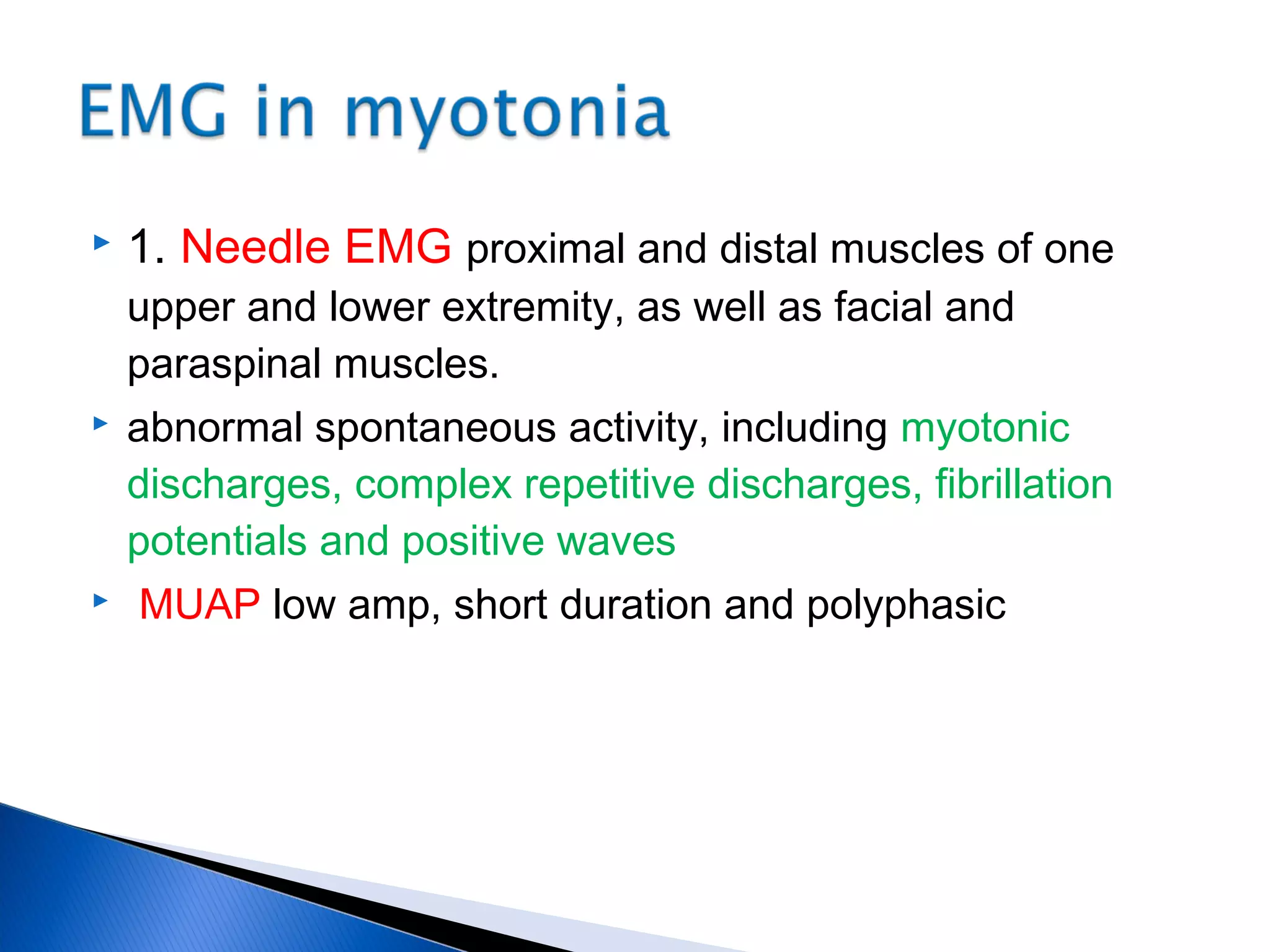 Myotonic muscle disorders | PPT