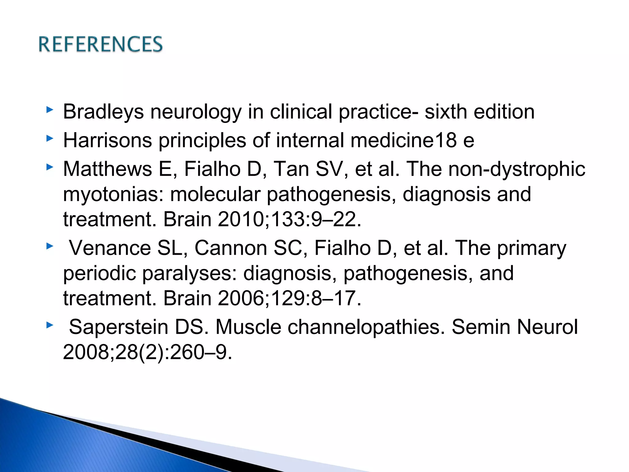 Myotonic muscle disorders | PPT