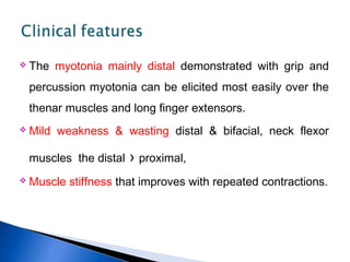 Myotonic muscle disorders | PPT