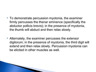 Myotonic muscle disorders | PPT