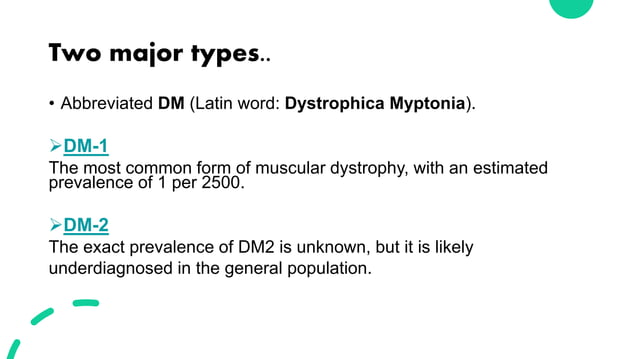 Myotonic muscular dystrophy | PPTX | Physical Therapy | Wellness