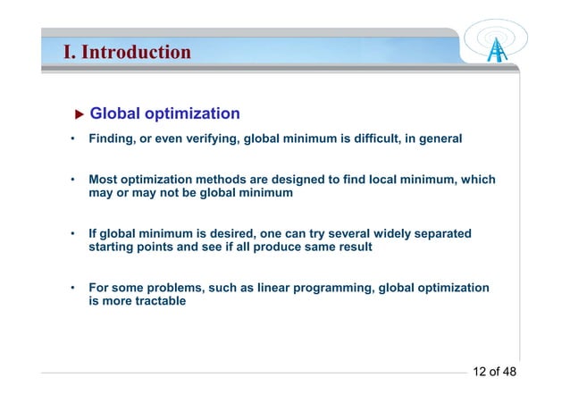 Introduction to optimization Problems | PDF
