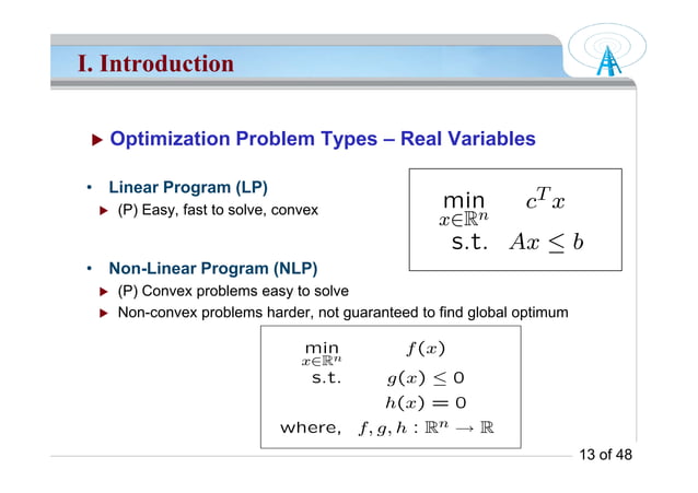 Introduction to optimization Problems | PDF