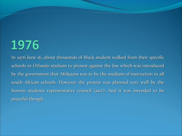 the soweto uprising of 1976. | PPT