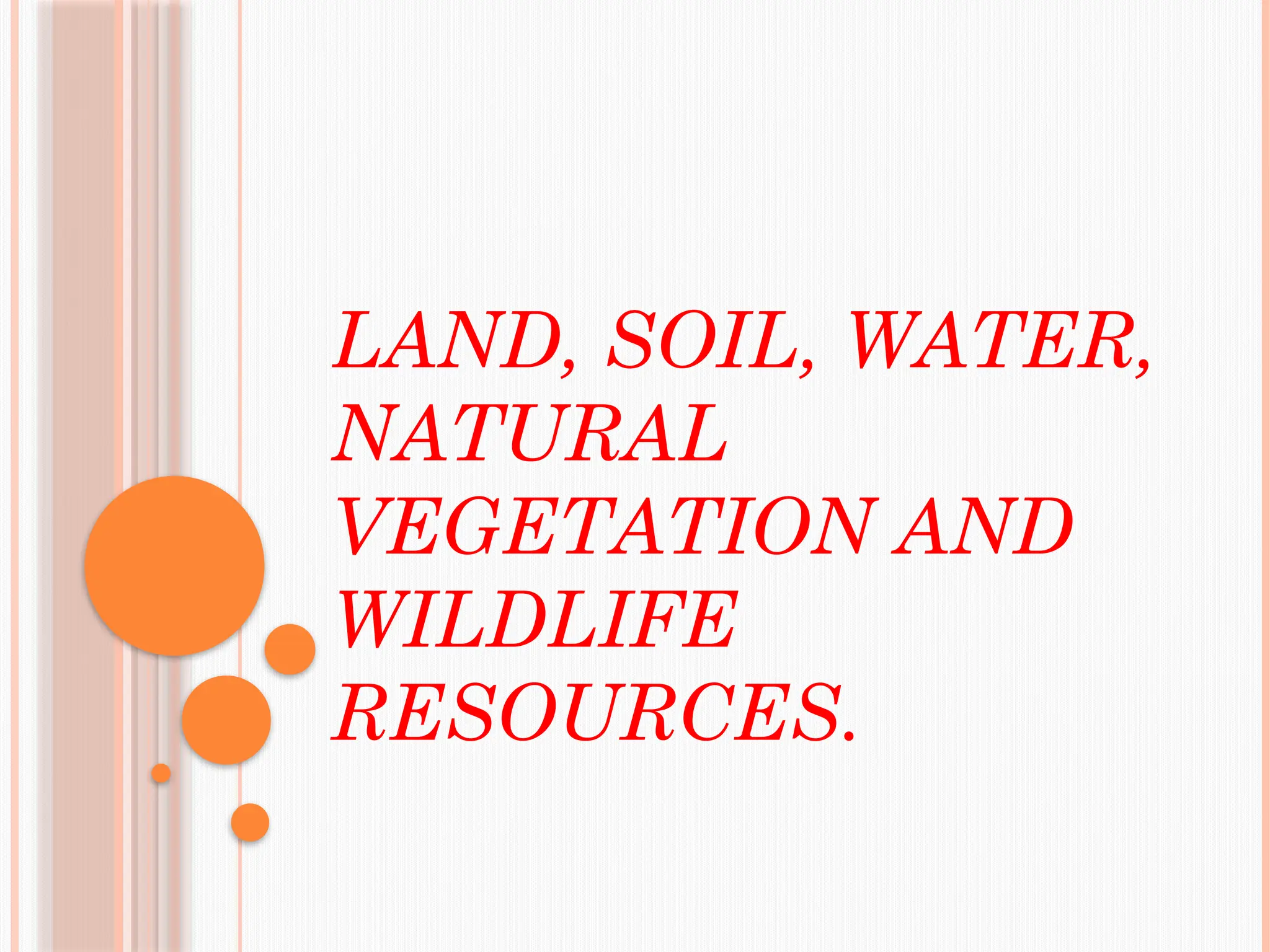 my own Land,Soil,Water,Natural Vegetation& Wildlife Resources.pptx