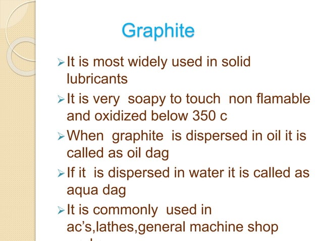 lubricants | PPTX | Chemistry | Science