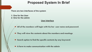 Meeting magement system | PPTX