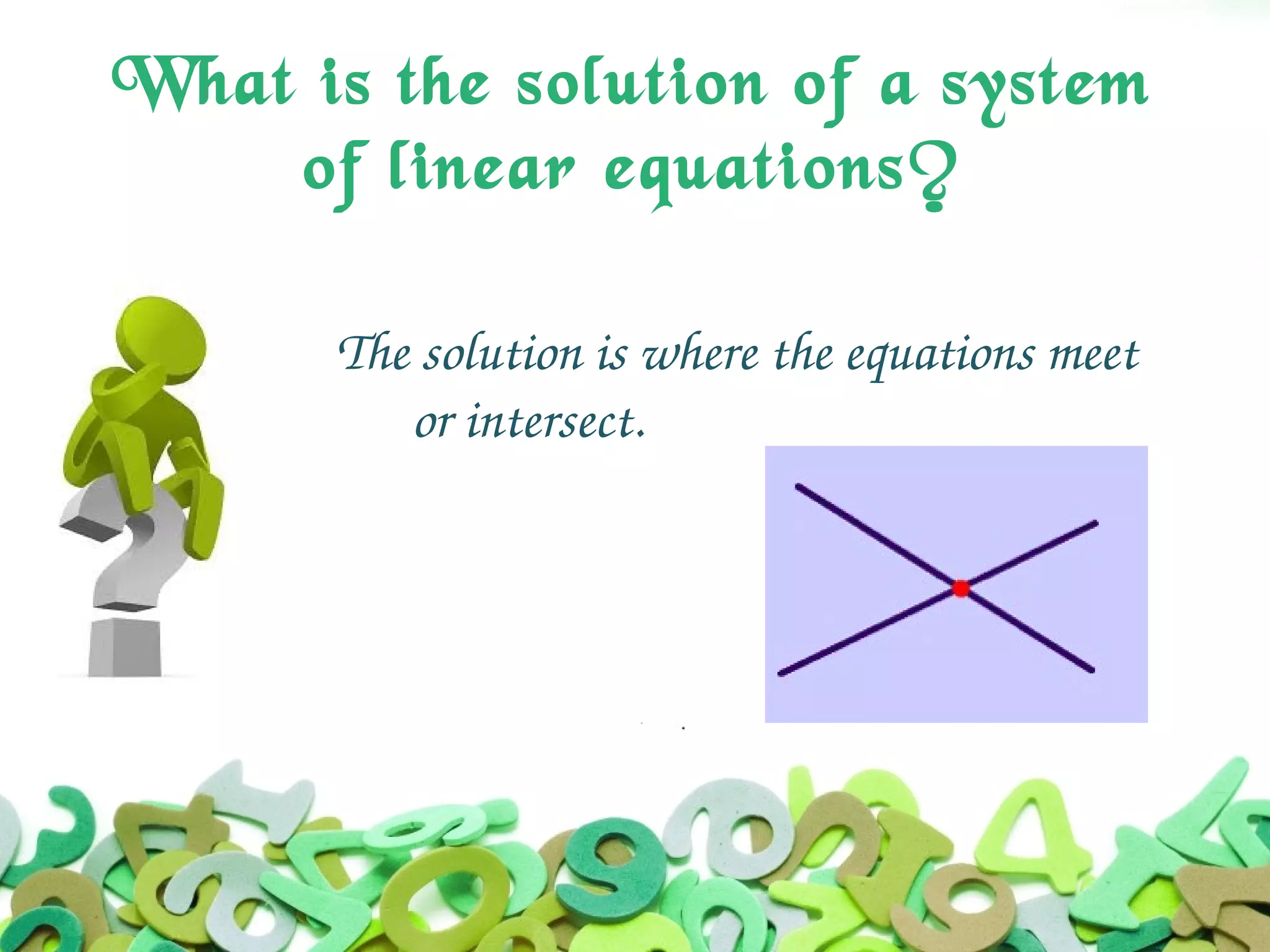 Myp10 system of linear equations with solution | PPT