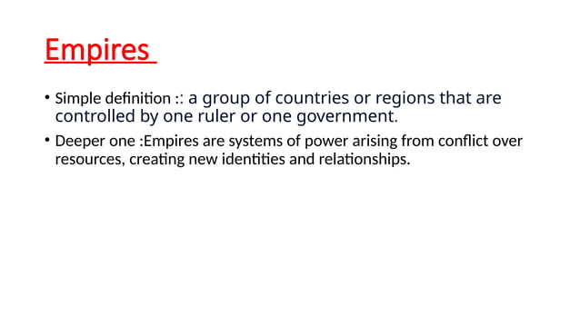 MYP3 AFTER VACATION.pptx empires and empire | PPT