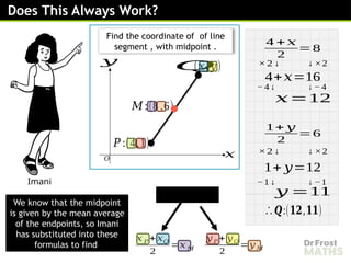Problem Solving with Midpoints of Line Segments in Coordinate Geometry ...