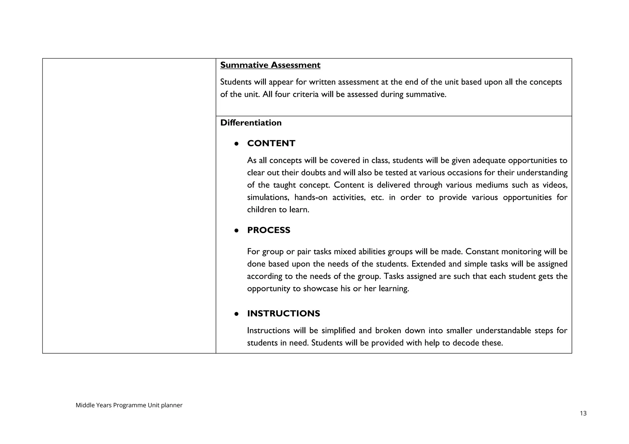 MYP 5 Physics Unit Plan- Electricity Transmission and Generation | DOCX