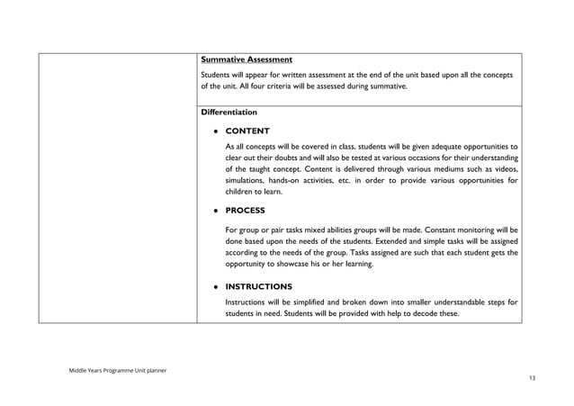 MYP 5 Physics Unit Plan- Electricity Transmission and Generation | DOCX ...