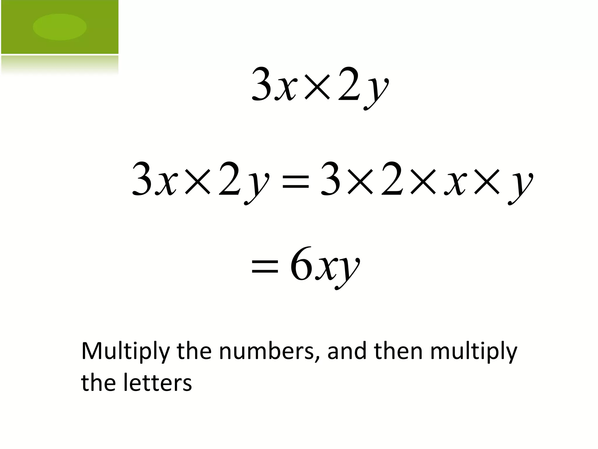 Myp7 multiply terms | PPT | Homework and Study | Education