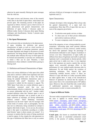 Survey on spam filtering | DOC