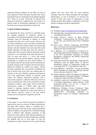 Survey on spam filtering | DOC