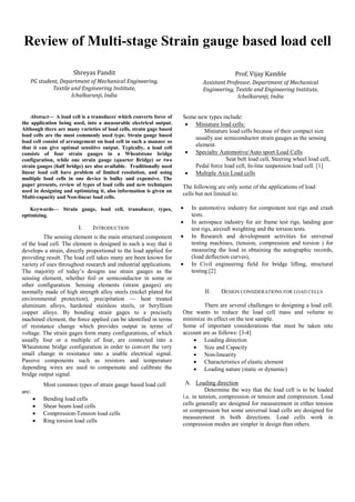 Conference Paper on Multi range load cell | PDF