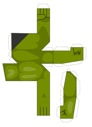 Minecraft Papercraft Hulk