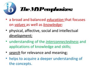 Myp assessment | POT