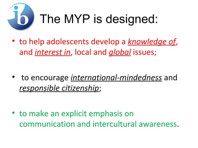 Myp assessment | POT | Educational Assessment | Education