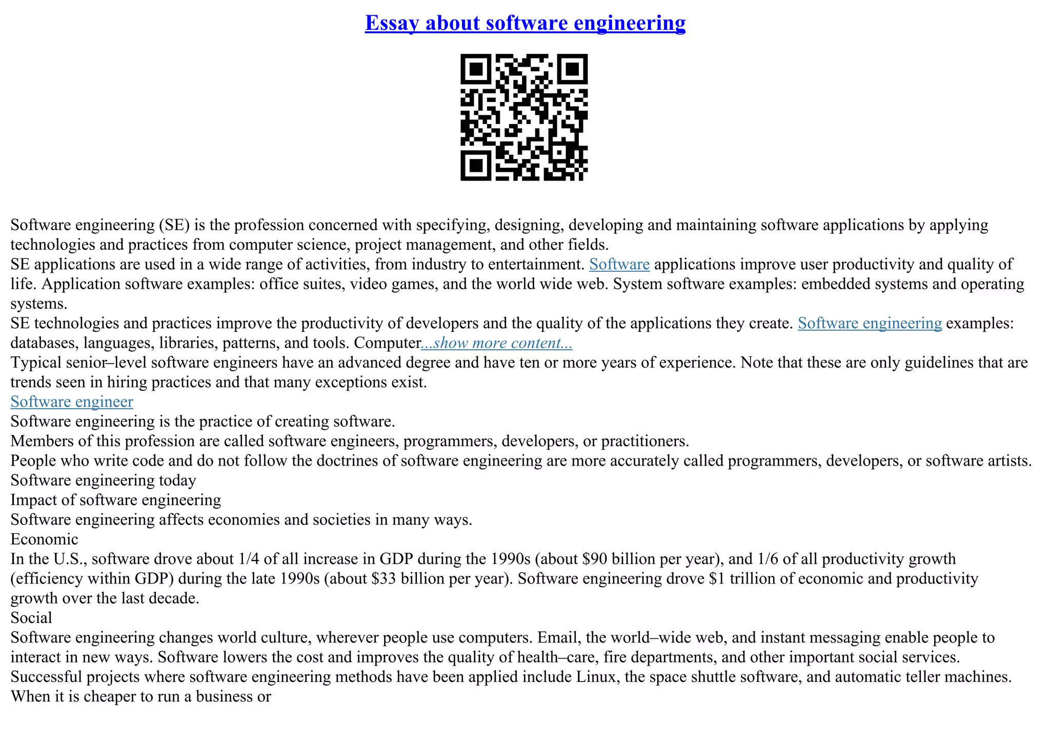 My Passion For Engineering | PDF | Business | Business and Finance