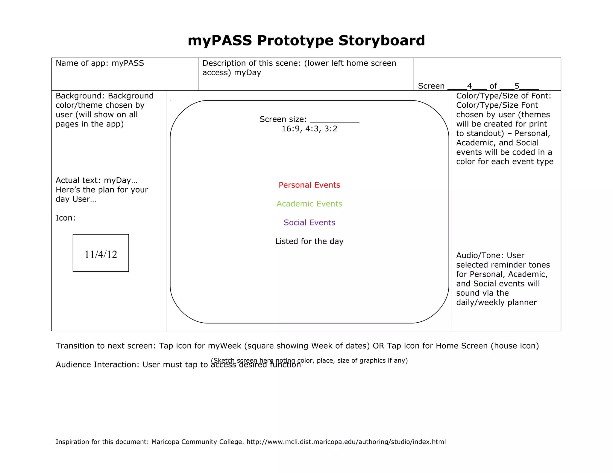 myPASS prototype_storyboard | PPT