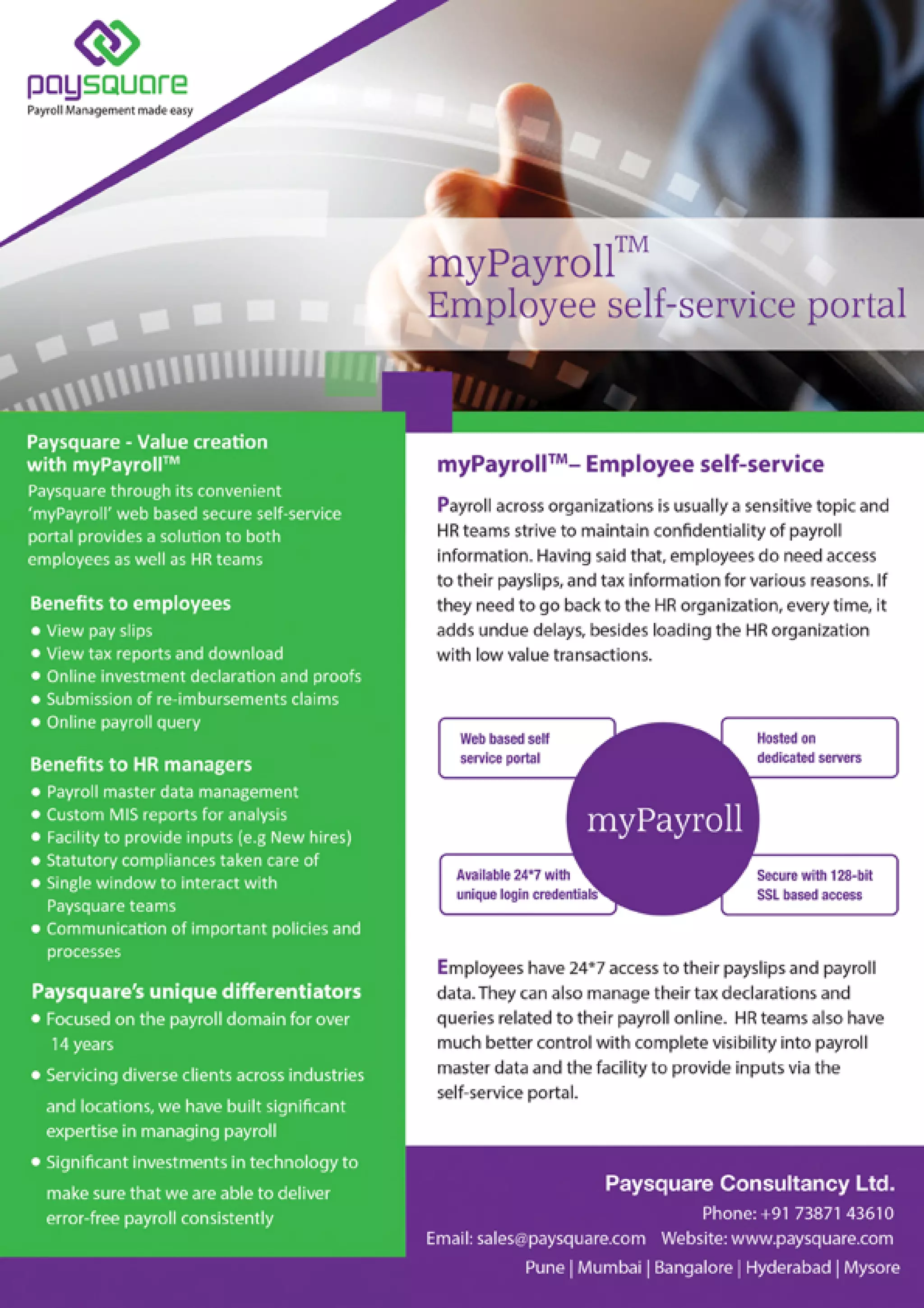 My payroll self-service-portal | PDF