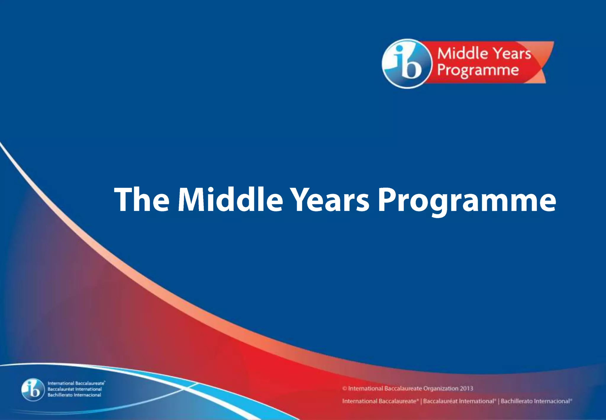 Middle Years Program | PPT