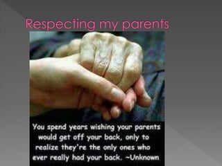My personal definition of respect | PPTX
