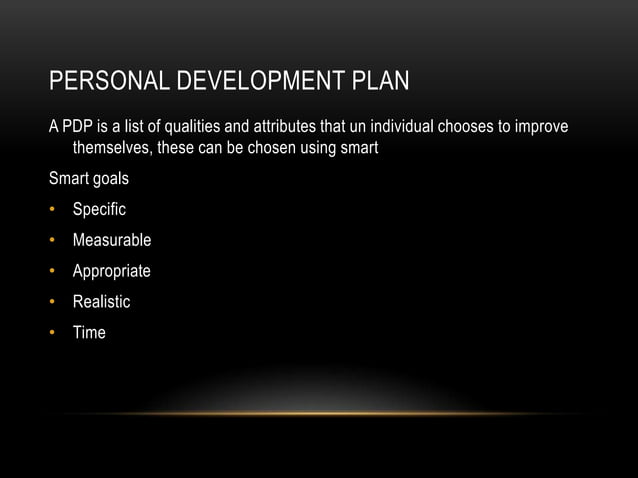 unit1 task 3 My personal development plan | PPT